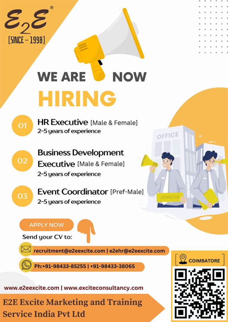 Career with E2E - E2E Excite